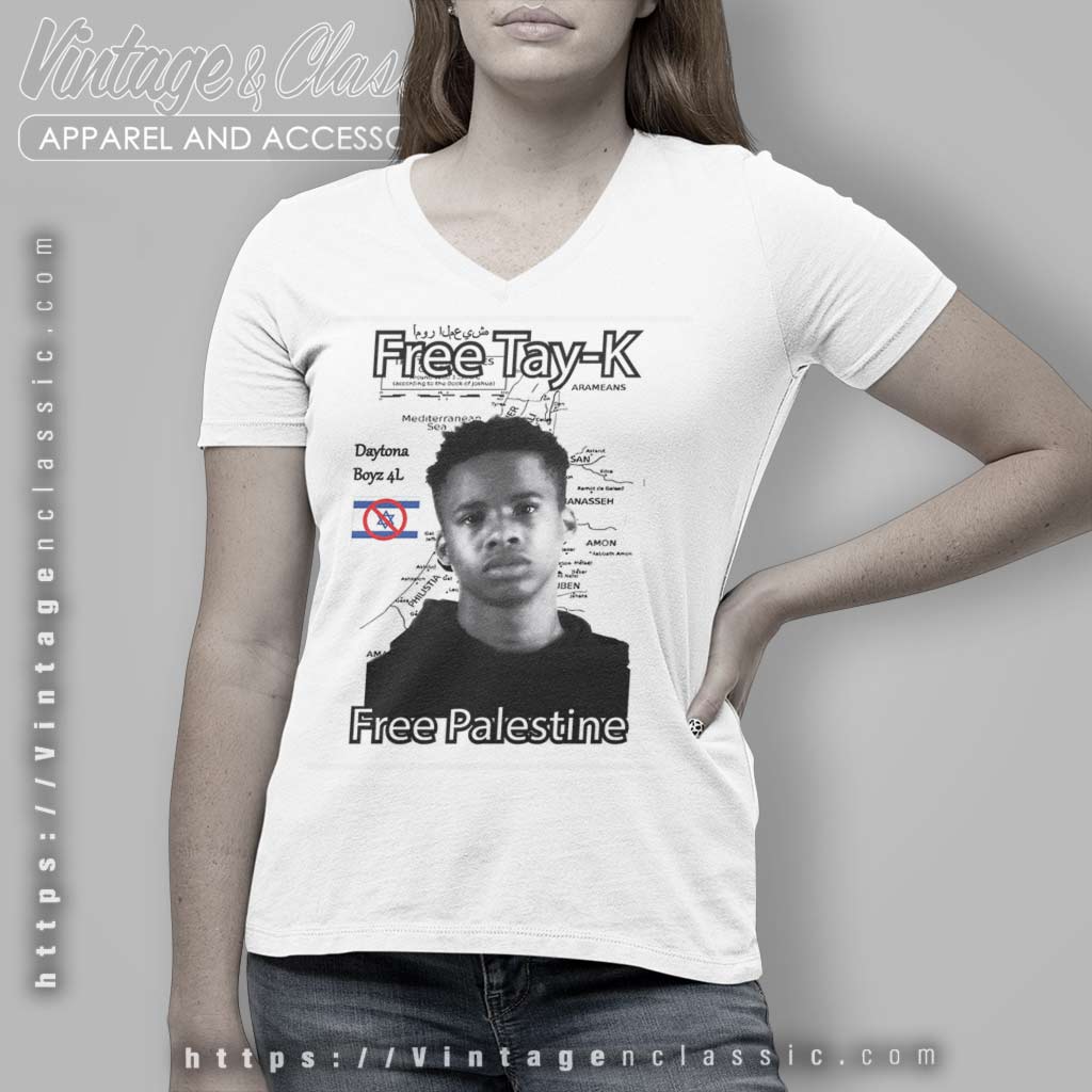 Free Tay K Free Palestine Shirt - Vintagenclassic Tee